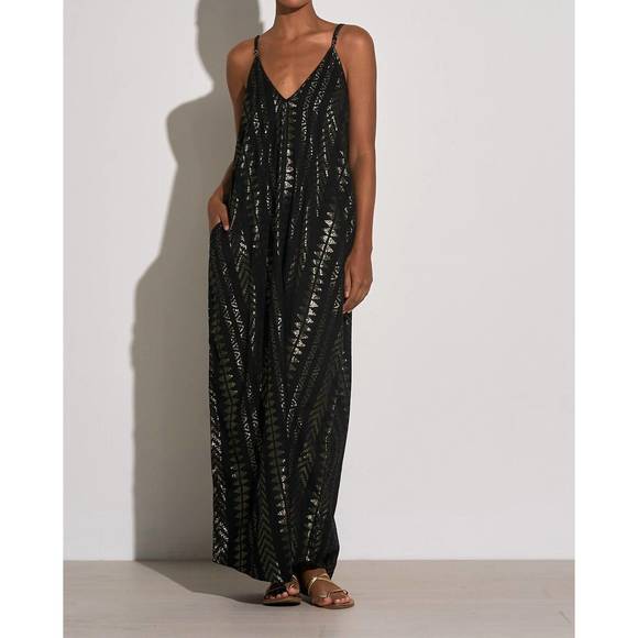 Elan | Dresses | New Elan Cleo Maxi Dress In Blackgold | Poshmark